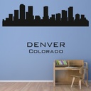 Denver Colorado USA City Skyline Wall Sticker | Icon Wall Stickers
